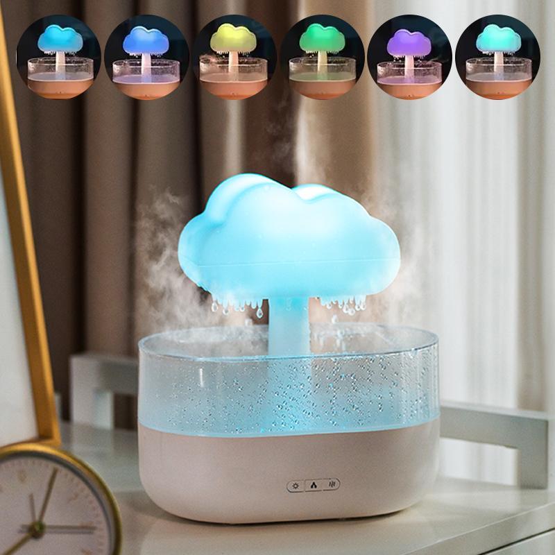 Cloud Shaped Raindrop Aroma Diffuser for Summer, Desk Air Humidifiers ...