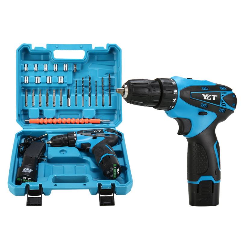 34PCS Combo Toolbox Set 1450Rpm Impact Wrench Brushless Electric ...