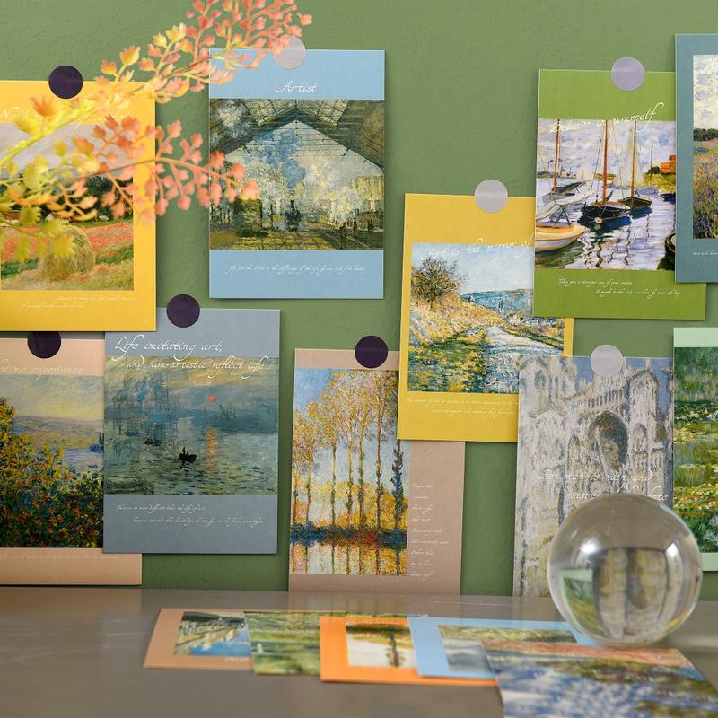 15 sheets, artistic simplicity, small fresh card set, postcard - TikTok ...