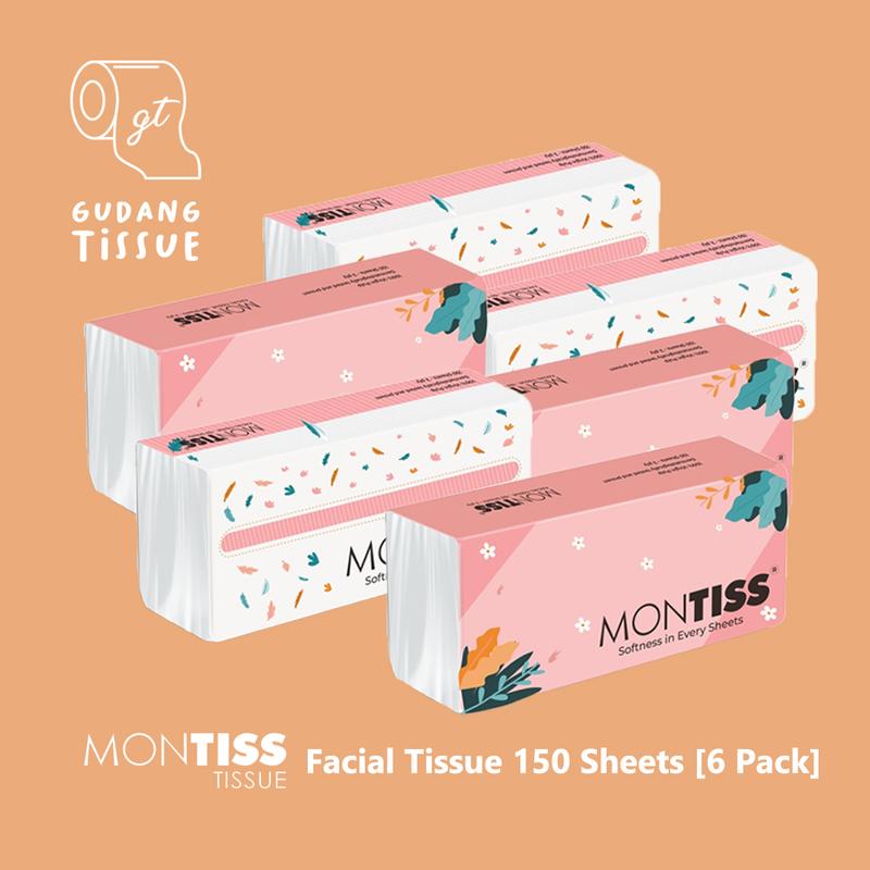 Montiss Facial Tissue 150 Sheets [6 Pack] - Shop | Tokopedia