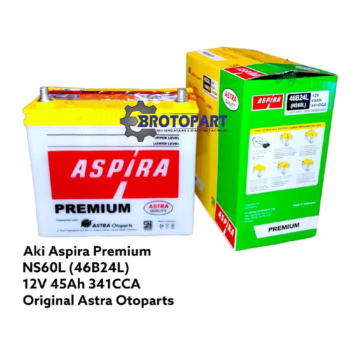 Jual Aki Mobil Accu ASPIRA Premium NS60L 46B24L 45Ah - Jakarta Timur ...