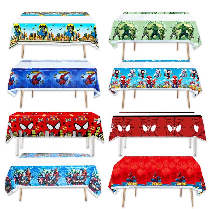 PROMO☆1pcs Superhero Tablecloth Happy Birthday Supplies Decorations ...