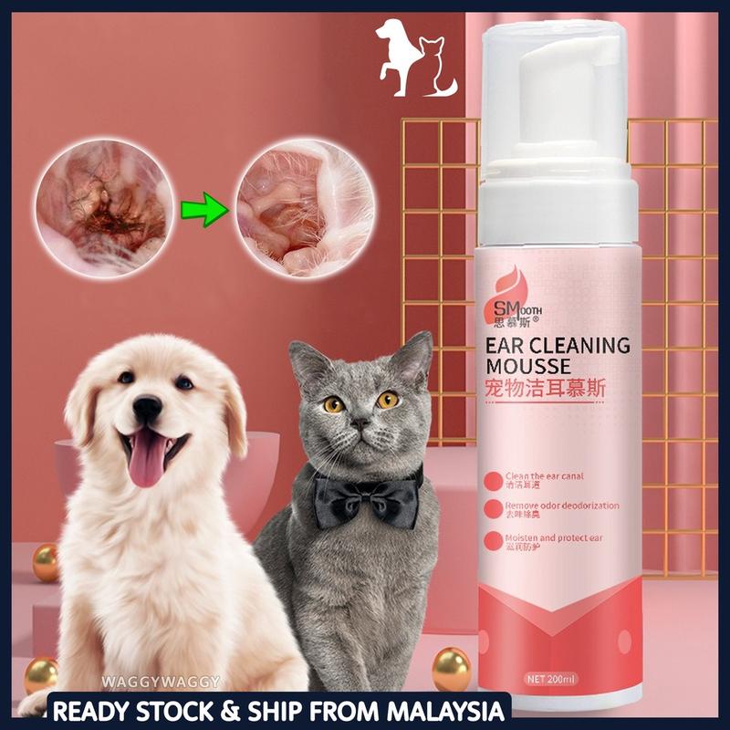 WaggyWaggy Ear Cleaning Mousse Pembersih Telinga Kucing Eliminate ...