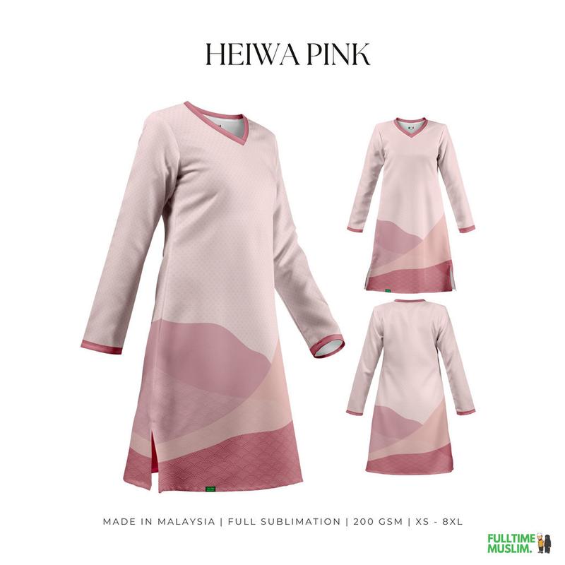 JERSI MUSLIMAH | HEIWA PINK | MICROFIBER EYELET - TikTok Shop Malaysia