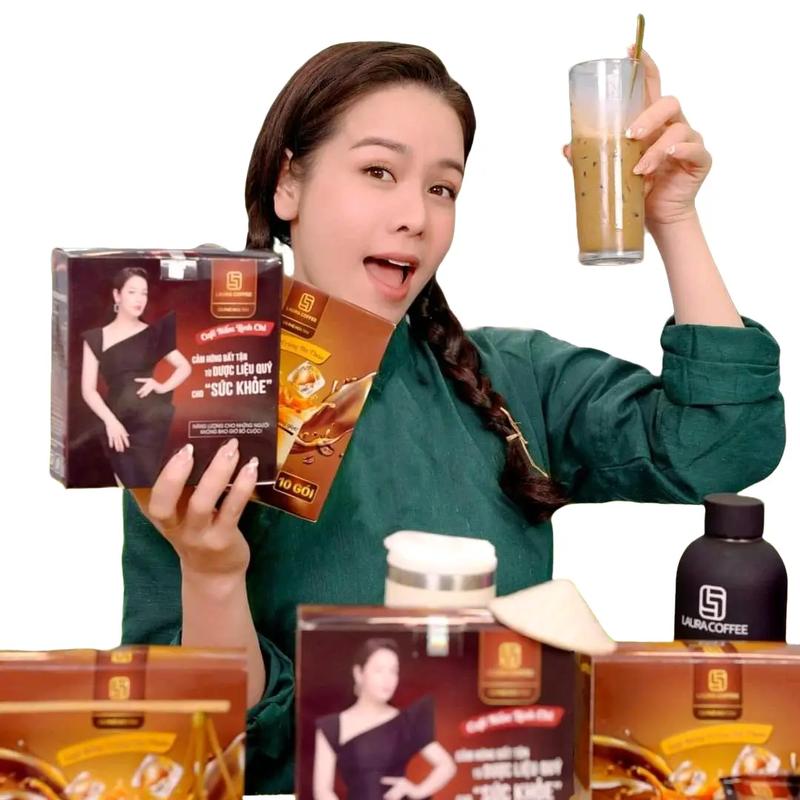compo 2 hộp cà phê hòa tan cao cấp laura coffe Nhật Kim Anh - TikTok ...