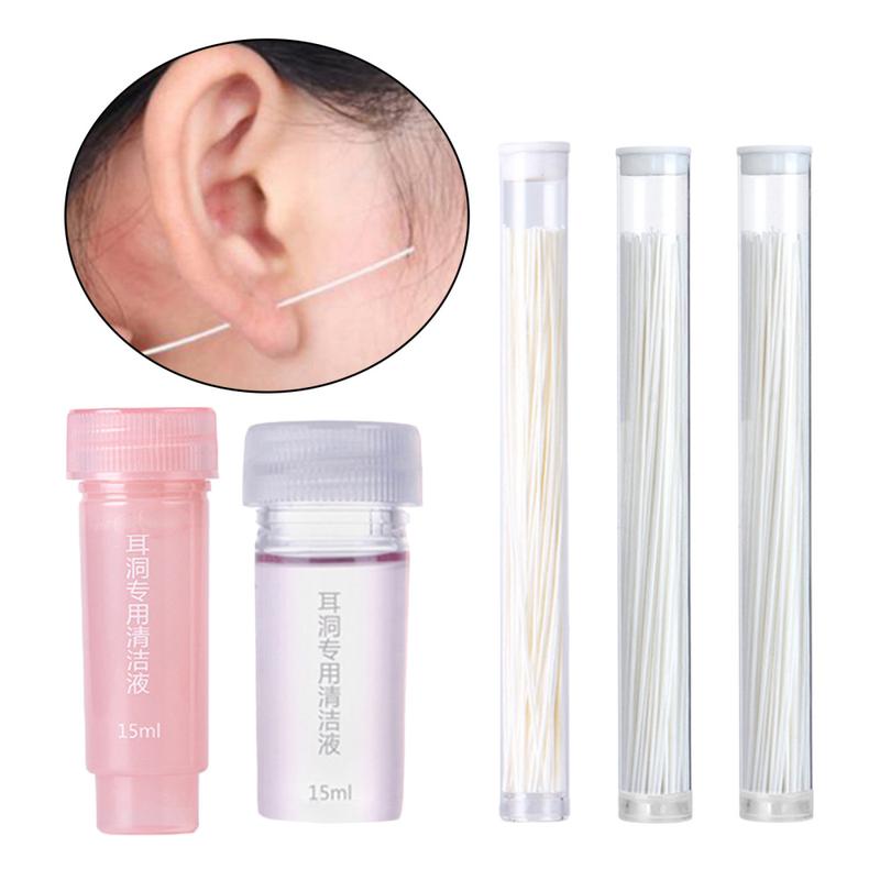 Disposable Earrings Hole Cleaner rose 15ml & Cleaning Line, - TikTok ...