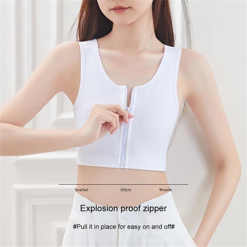 2Pcs Chest Binder Women Shapewear Chest Flatten Binder Zippe - TikTok ...