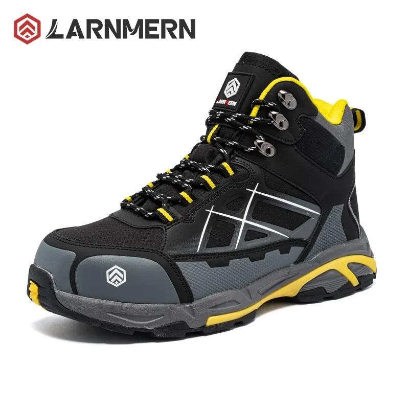 LARNMERN Safety Shoes Mens Ankle Boots Steel Toe Hiking Anti-Puncture ...