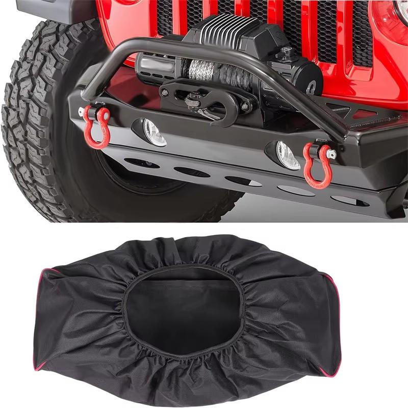 1PC Durable 600D Soft Waterproof Winch Dust Cover Driver Recovery 8,000 ...