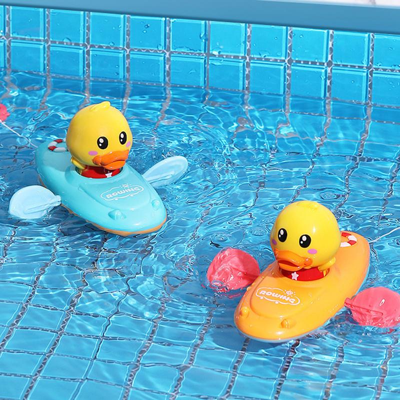 Baby Water Toy Rowing Boat, Baby Yellow Duck Rowing Boat - TikTok Shop ...