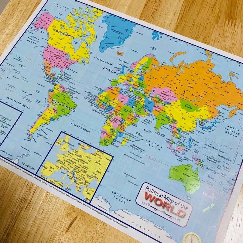 5pcs Chart PERIODIC TABLE/WORLD MAP/ ASIA MAP / PHILIPPINES MAP ...