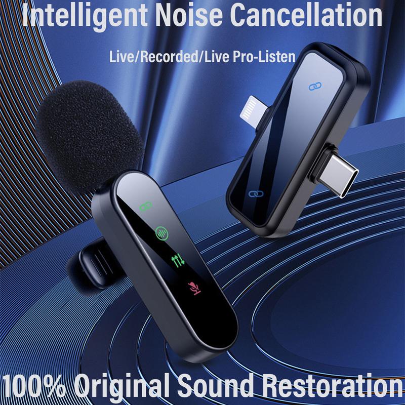 Wireless Collar Microphone Mobile Phone Outdoor Live Stream Microphone ...