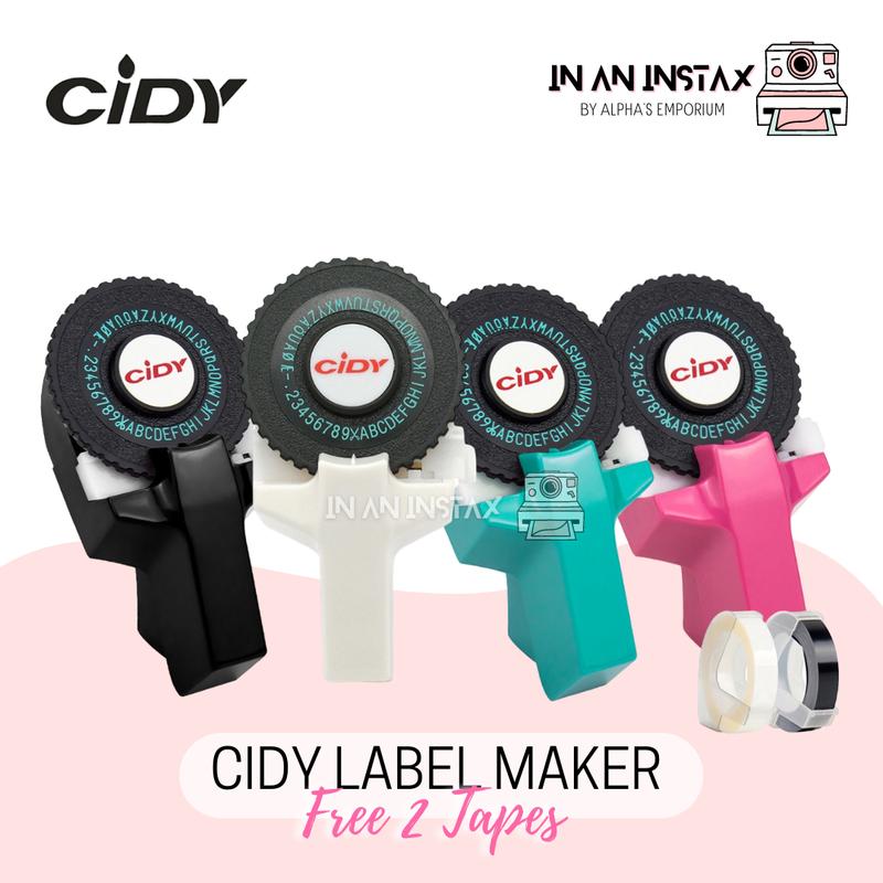 CIDY Label Maker with FREE 2 rolls tapes • In An Instax by Alpha's ...
