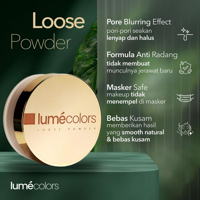 Lumecolors Loose Powder Bedak tabur 4 Shade Pore Blurring Effect - Shop ...