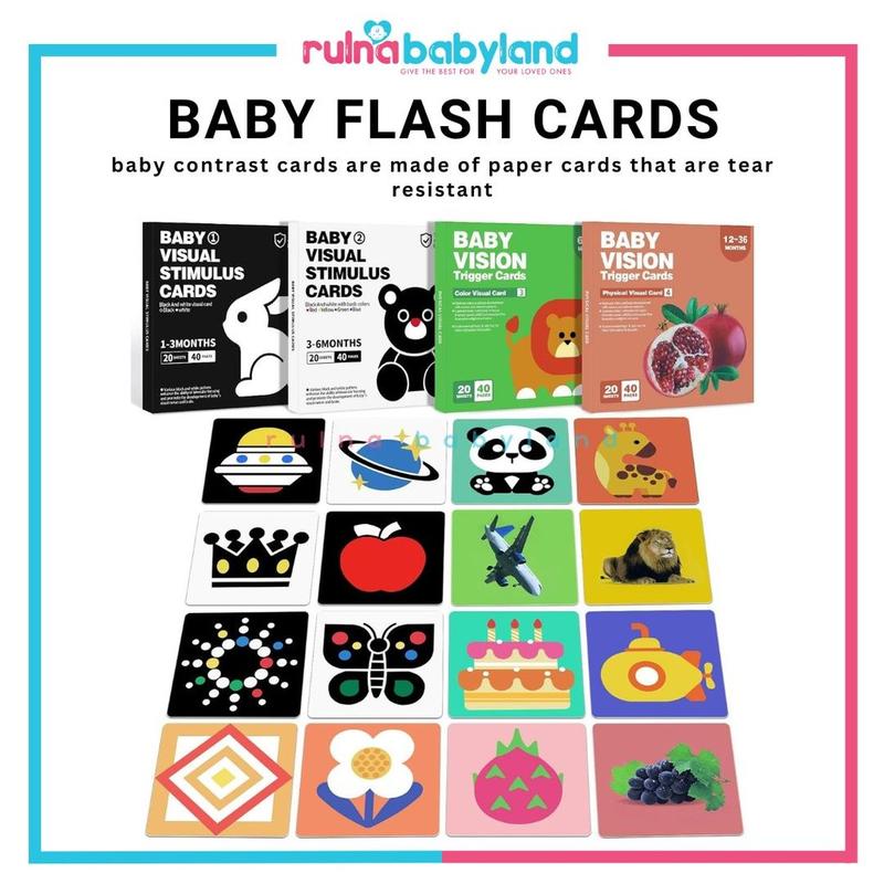 BABY FLASH CARD 0 - 36 MONTH VISUAL CARDS - TikTok Shop Malaysia