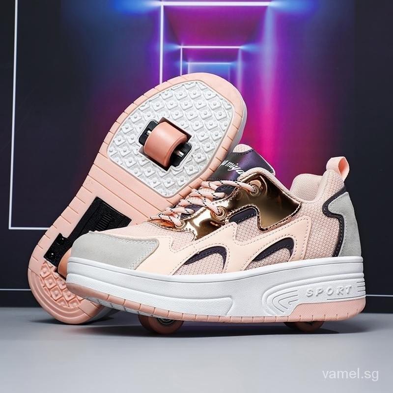 Non-Luminous Non-Rechargeable Roller Skates Parent-Child Wheel - TikTok ...