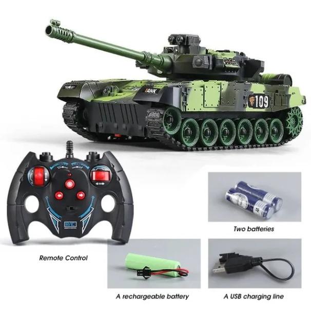2.4G RC Toys Army Tank Military Remote Control War Tank Toy with ...