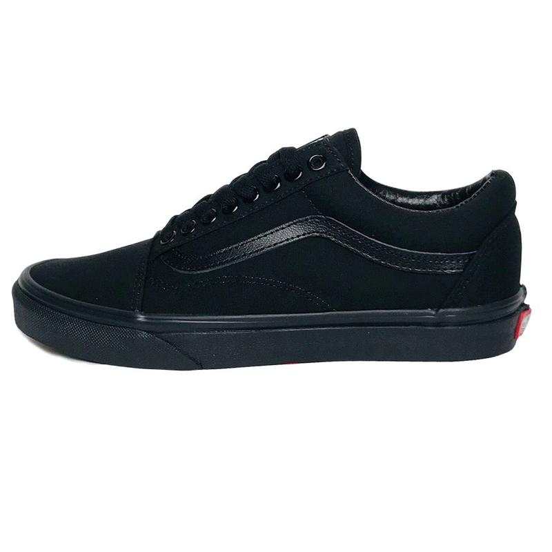 Sepatu Pria Wanita Old Skool Classic All Black - Shop | Tokopedia
