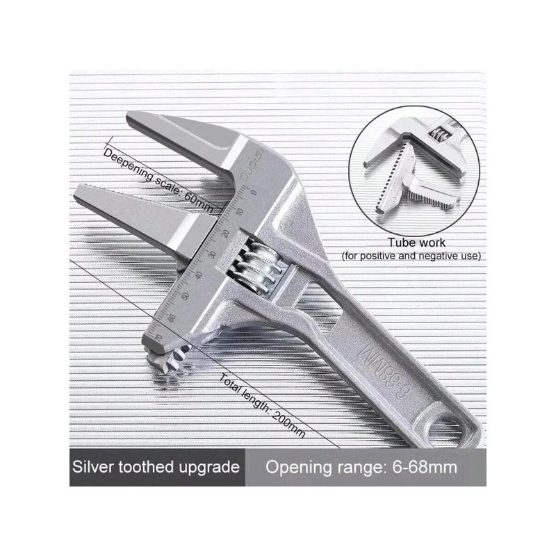 Multi-Function Adjustable Wrench Aluminium Alloy Large Open Wrench - TikTok Shop