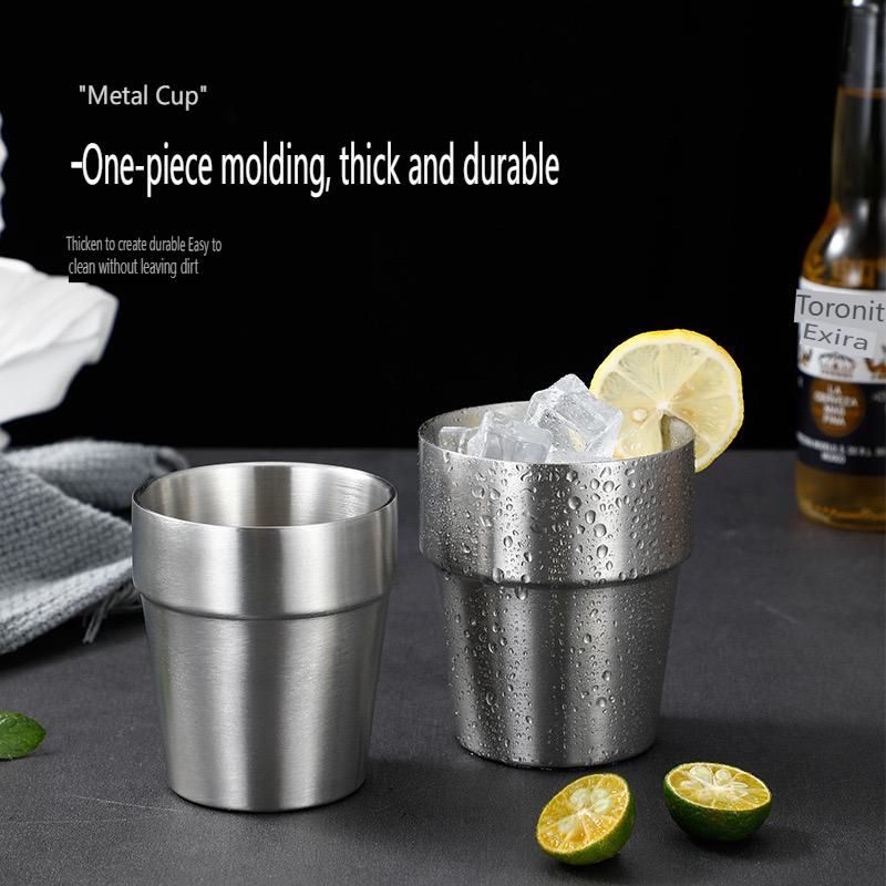 304 Stainless Steel French Mug Multi-Purpose Water Cup Beer Cup ...