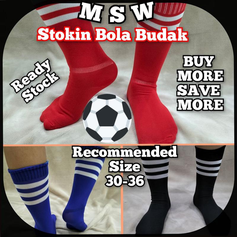 [MELODY SOCKS WORLD] MSW S4016 Stokin Bola Budak Murah Kids Soccer ...