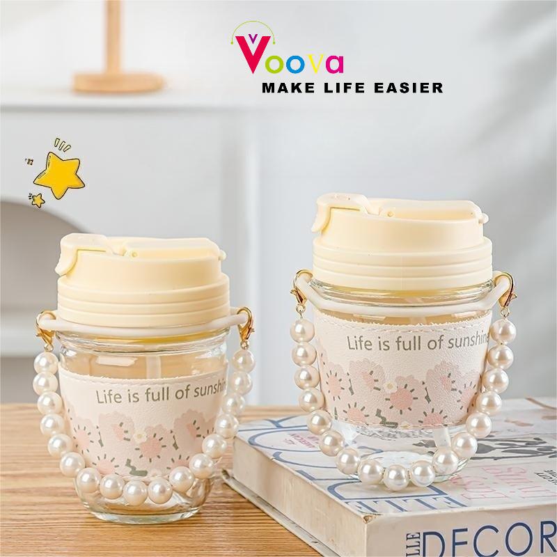 [COD] Tumbler Mutiara/ Gelas Kopi/ Gelas Aesthetic Dengan Handle ...