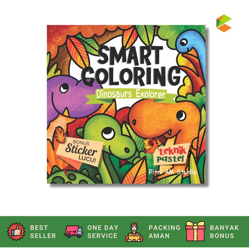 BUKU ANAK : Smart Coloring Books : Dinosaurus Explorer - Shop | Tokopedia