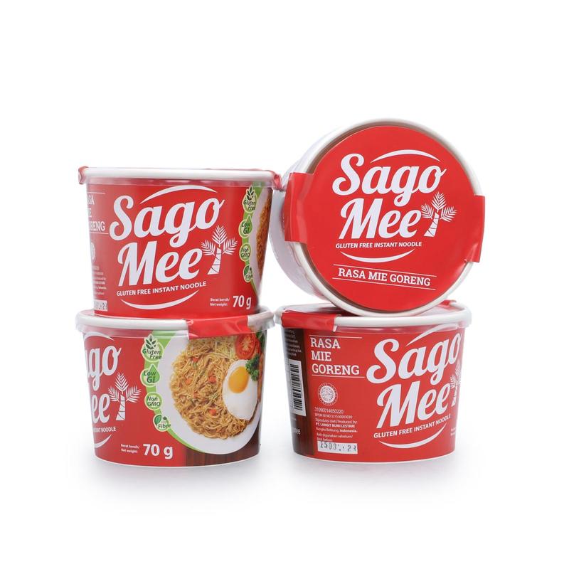 SAGO MEE PAKET 4 CUP MIE GORENG MIE INSTAN SAGOMEE GLUTEN FREE - Shop | Tokopedia