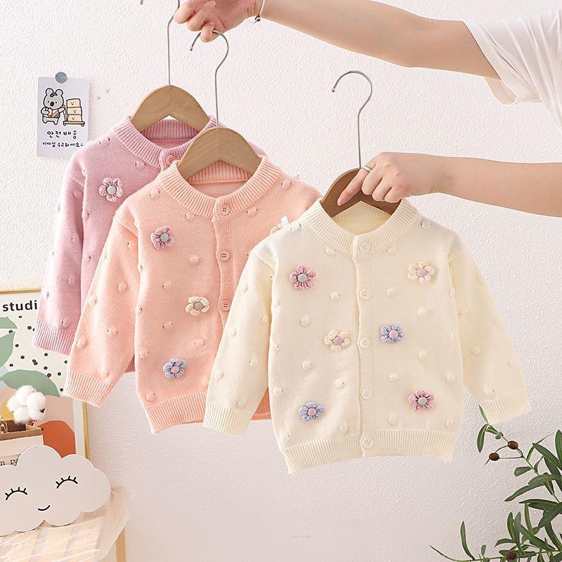 Kot Baju Sejuk Kardigan Gadis Bunga Serbaguna Fesyen Musim Luruh ...