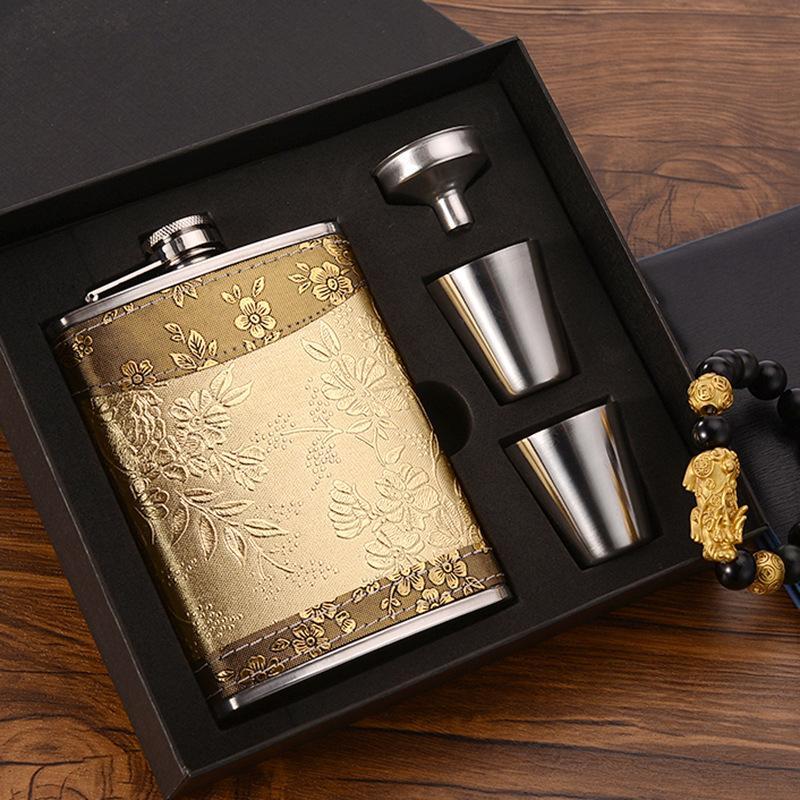 Upscale 8oz Stainless Steel Alcohol Hip Flasks Whiskey Wine Bottle ...