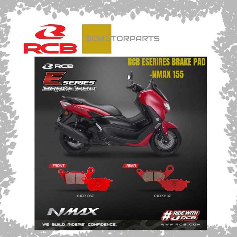 RCB E SERIES BRAKE PAD YAMAHA N MAX NMAX 155 FRONT AND REAR DEPAN ...