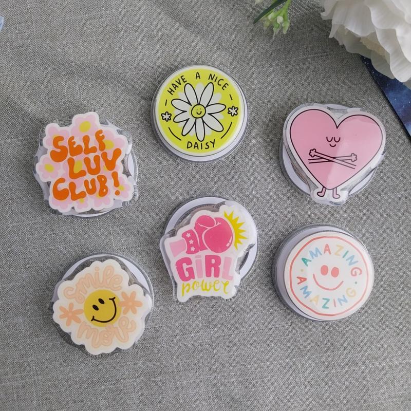 [เก็บเงินปลายทาง] Griptok Acrylic ลาย nice daisy การ์ตูนติดหลังมือถือ ...