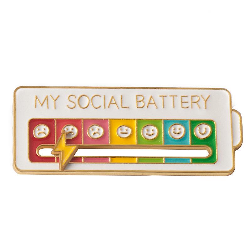Adjustable Mood Pin - Movable Emoji Selector for Social Well-Being ...