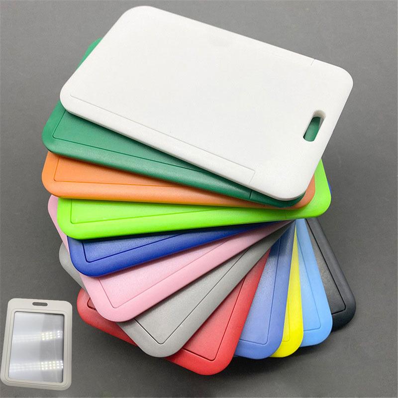 12 Color Plastic Card Holder Wallet for ID Badge Credit Cards - TikTok ...