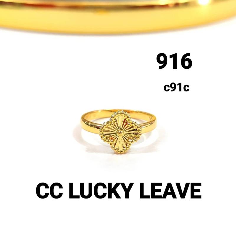 Wing Sing 5G Cincin Lucky Leaf 5G Bajet Emas 916 / 5D 916 Gold - TikTok ...