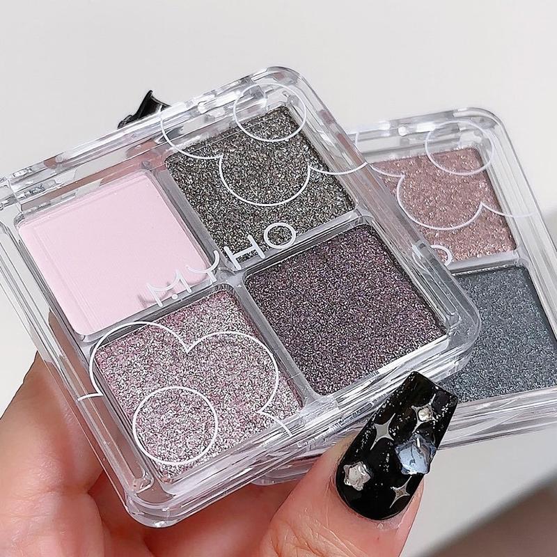 MYHO eyeshadow plate, four-color sequins, pearlescent, matte - TikTok ...