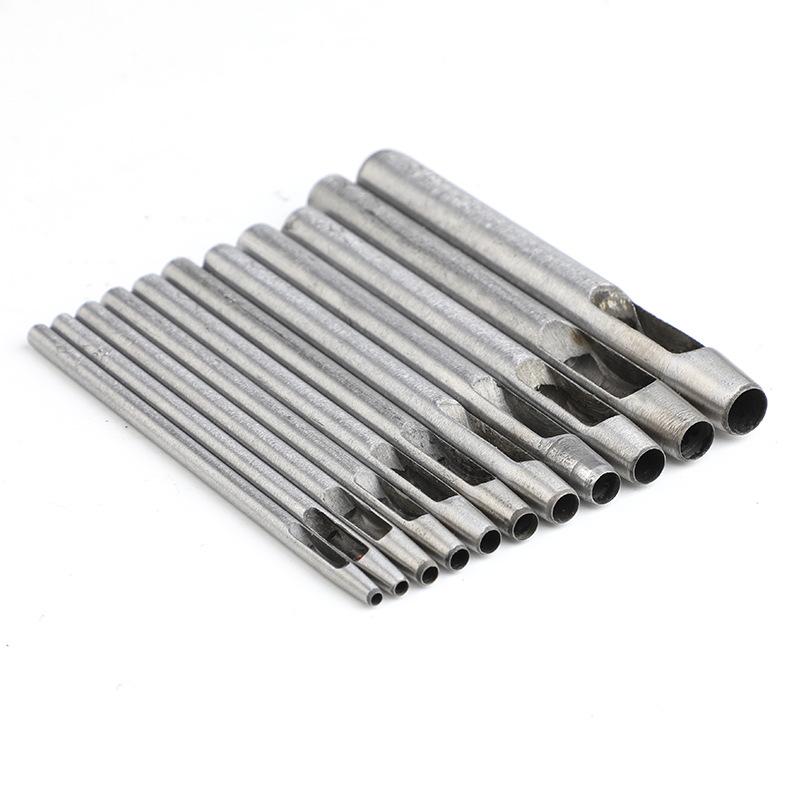 Alloy steel belt punch, straight-cut round punched leather goods ...