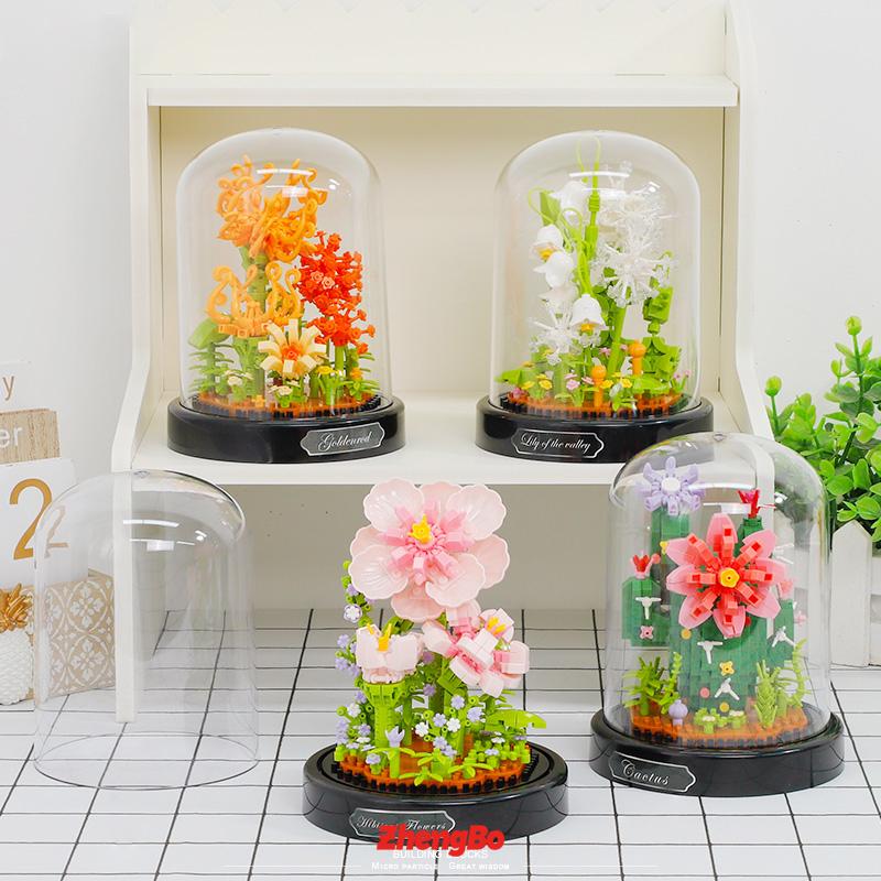 Bunga Building Blocks Hibiscus Dandelion Flowers Transparent - TikTok ...