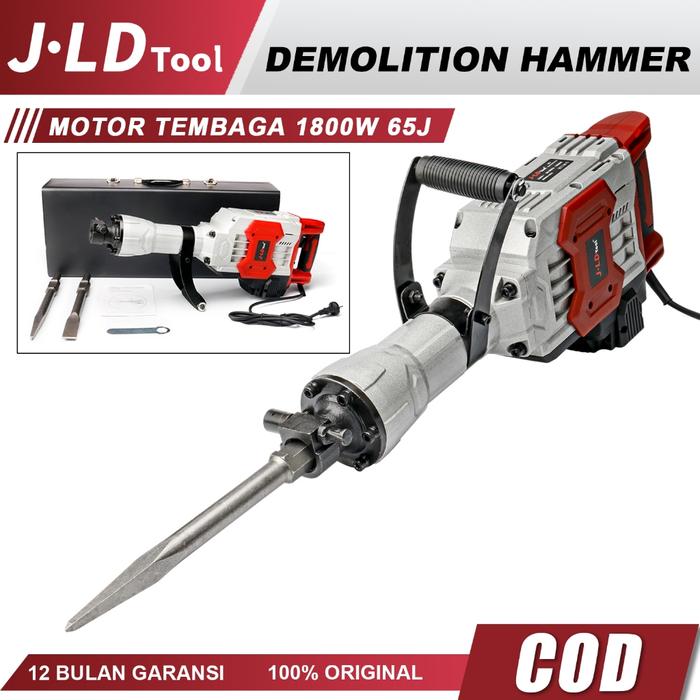 Promo JLD Mesin Jack Hammer Bobok Beton Demolition Listrik 1800W 100% ...