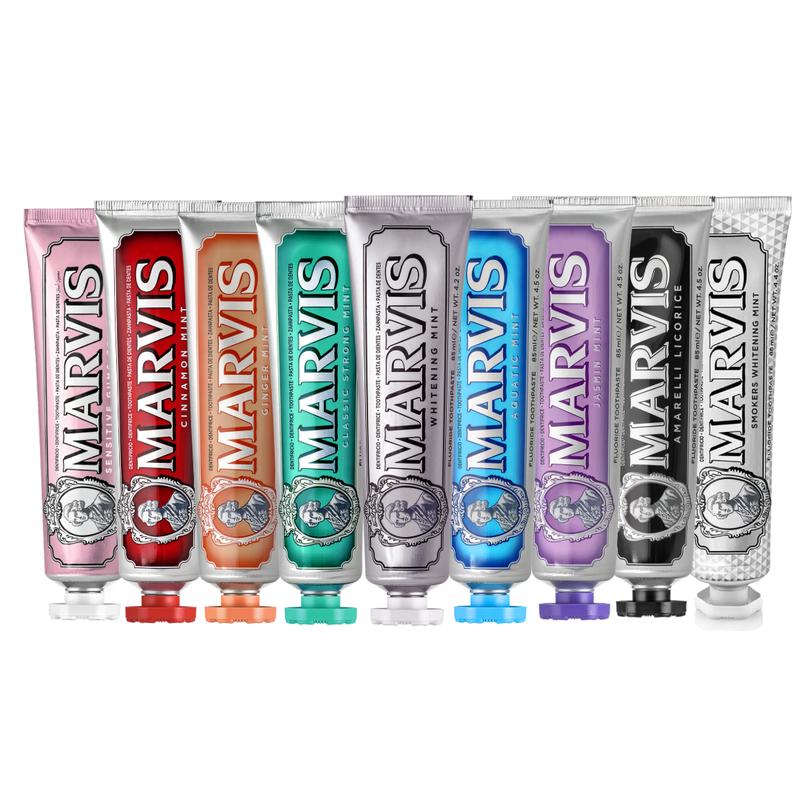 Marvis Toothpaste Silver Whitening, Sensitive Gum Gentle Mint, - TikTok ...