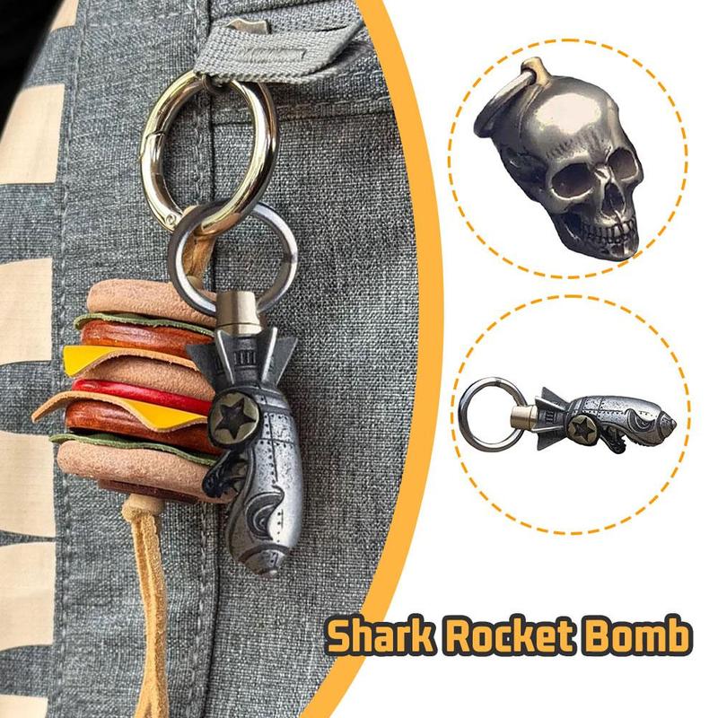 Shark Rocket Keychain Metal Fun Cool Bottle Opener Decoratio - TikTok ...