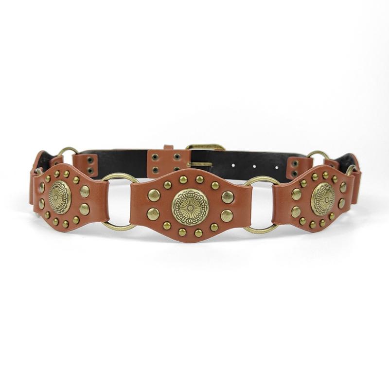 Retro American Style Western Girl Rivet Corns Stitching Wide - TikTok ...