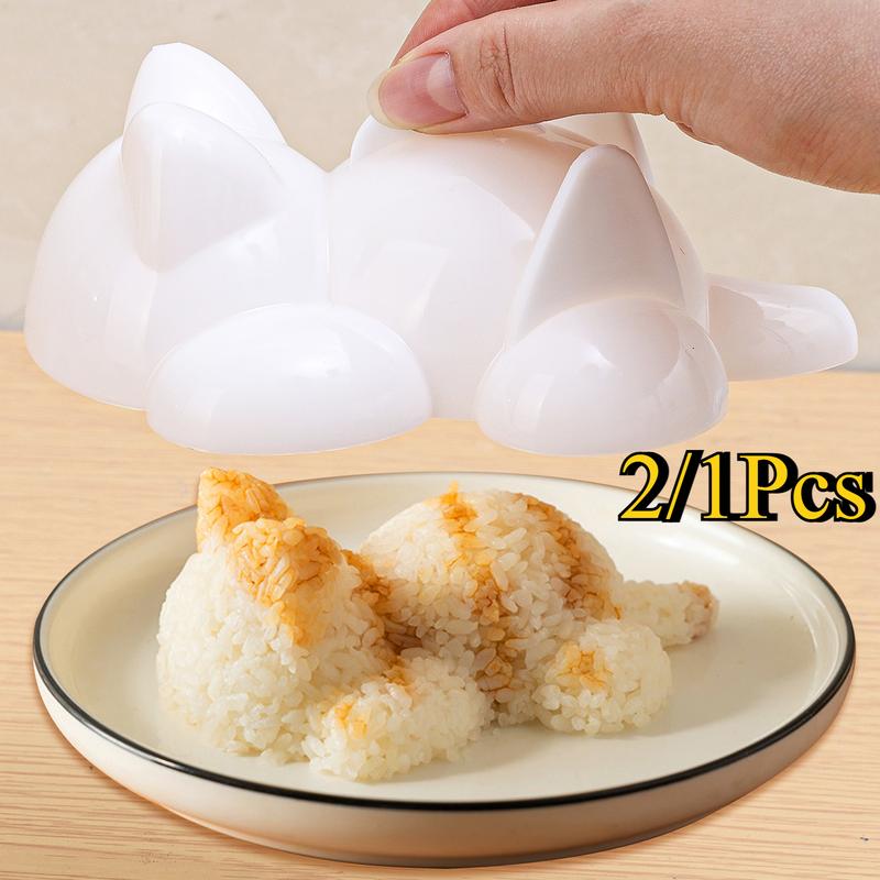 2/1pcs Cat Rice Ball Mold Simple Household Kitchen Tools Foo - TikTok ...