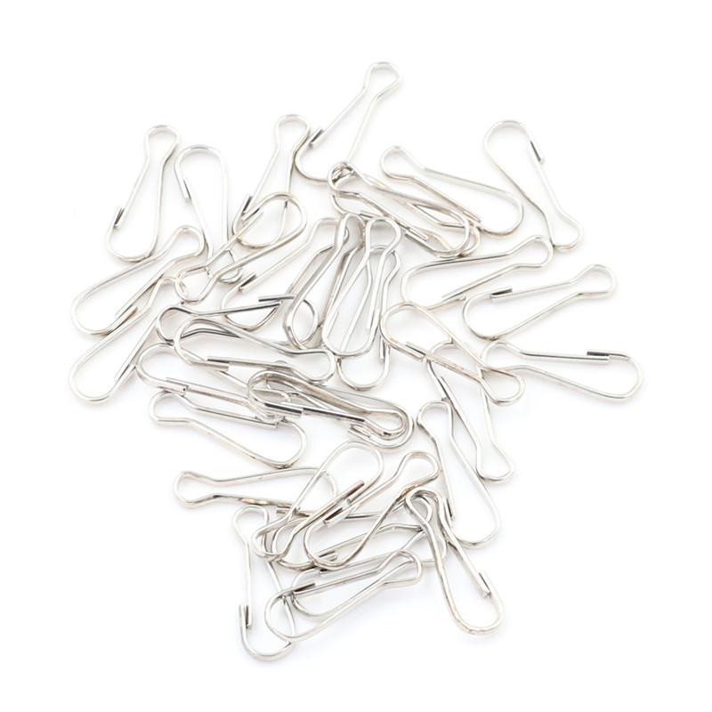 20pcs Metal Lanyard Snap Spring Clips Hooks Findings DIY Length ...