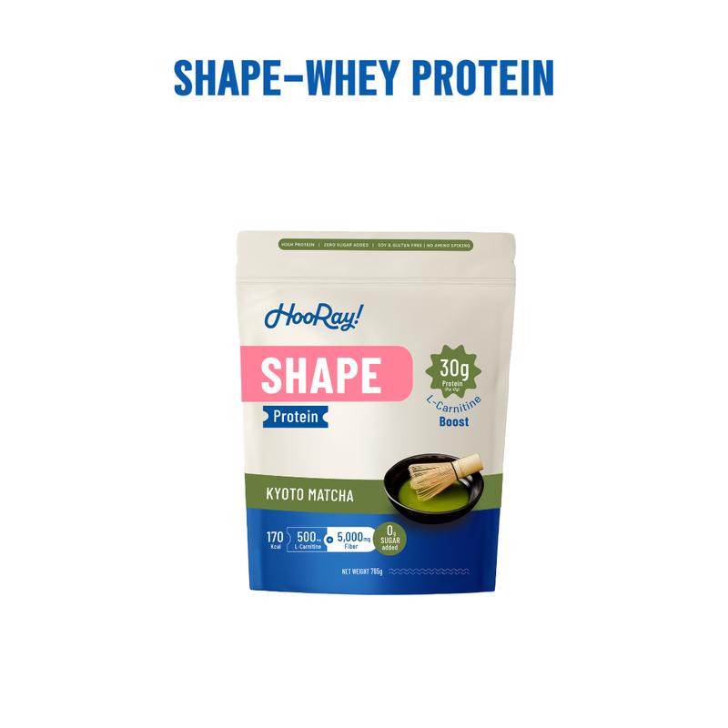 Hooray! Shape Whey Protein 765 g. (กรัม) - Kyoto Matcha เวย์โปรตีน ...