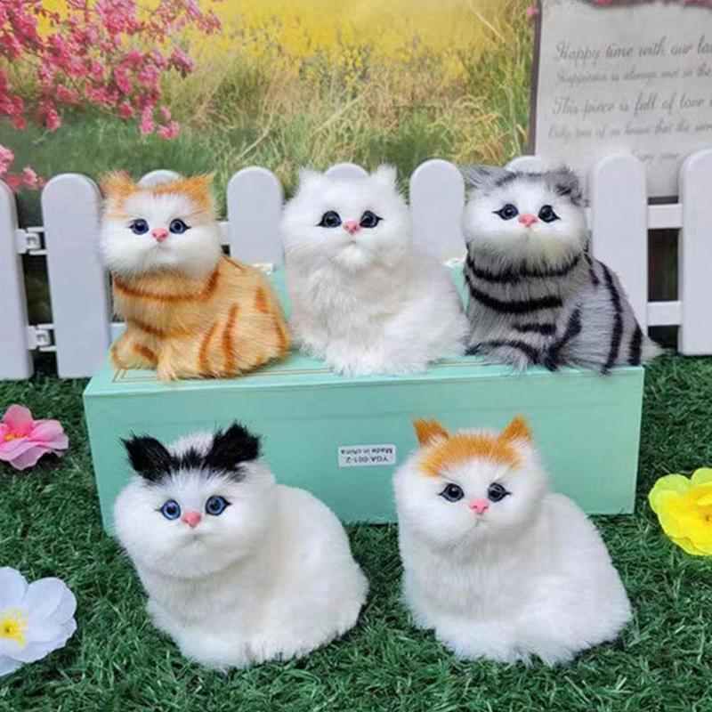 Plush Simulation Cat Electronic Pet Doll Imitation Animal To - TikTok ...