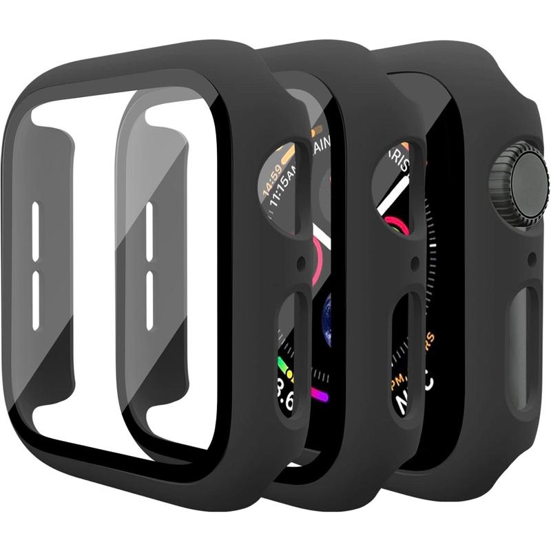 Case for Apple Watch SE 40mm Series 6 5 4 Hard PC Case with Tempered ...