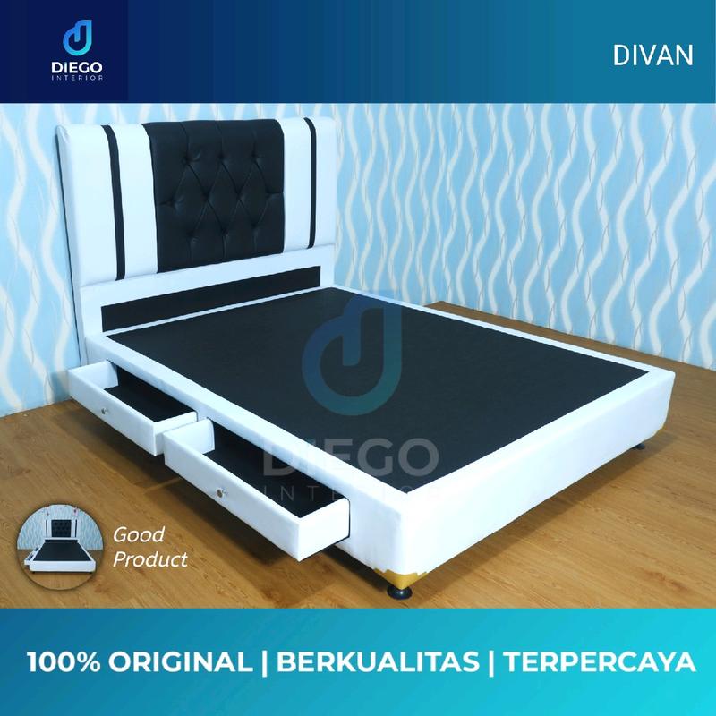 Divan Dipan Laci Sandaran Full Rangka Untuk Kasur Matras - Shop | Tokopedia