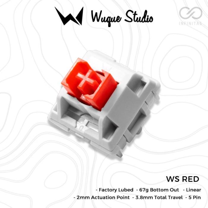 Jual Wuque Studio WS Red Pre-Lubed mechanical keyboard switch (Linear ...