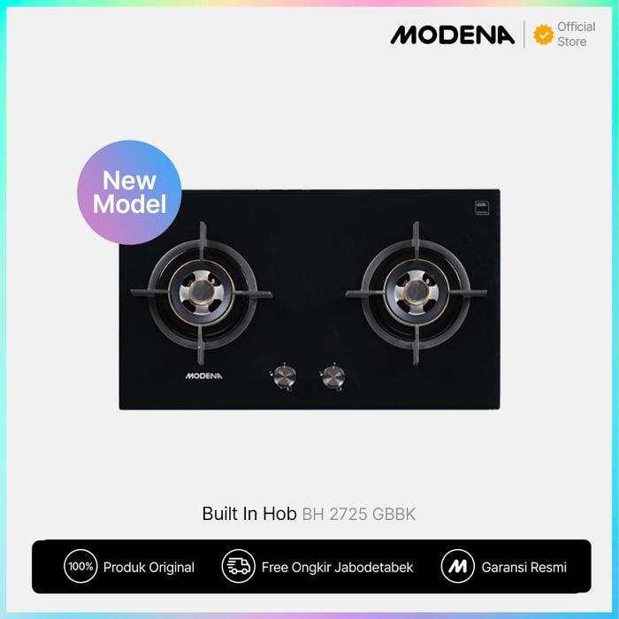 Promo MODENA Built In Gas Hob [Kompor Gas Tanam] - BH 2725 GBBK - BH ...